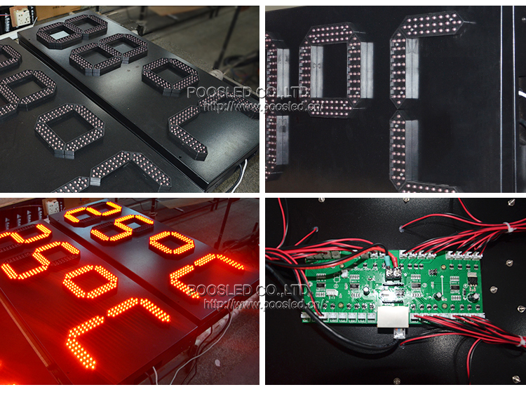 Special Style Ip53 Outdoor 12 Inch 7 Segment Red Led Temperature Sign ...