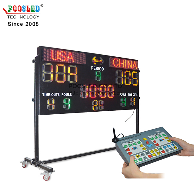 Popular Outdoor Ip53 Wireless Control Led Portable Basketball ...