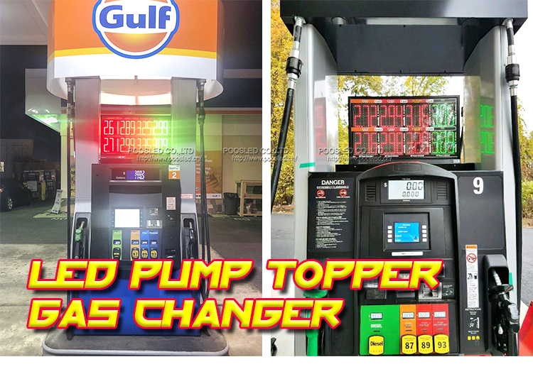 High Brightness Pump Topper Led Gas Price Sign With 5.0” Digits - Buy ...