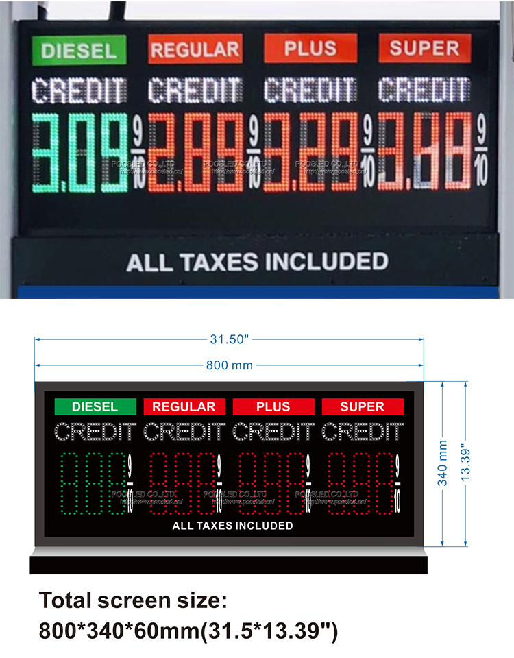 Factory Manufacture 5.0'' Led Pump Topper Gas Changer - Buy fuel pump ...